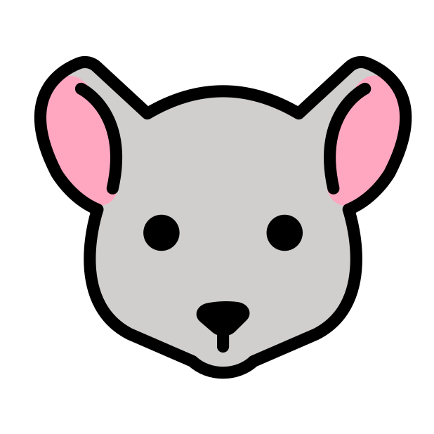 cartoon mouse face
