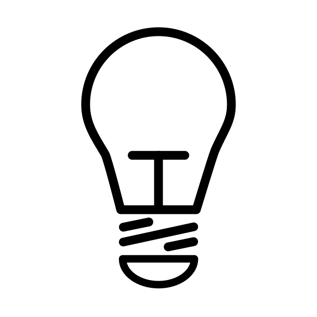 lightbulb icon text