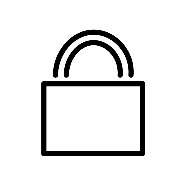 lock icon text