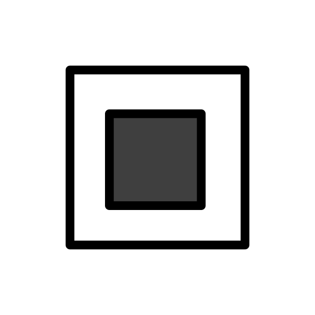 black square icon text