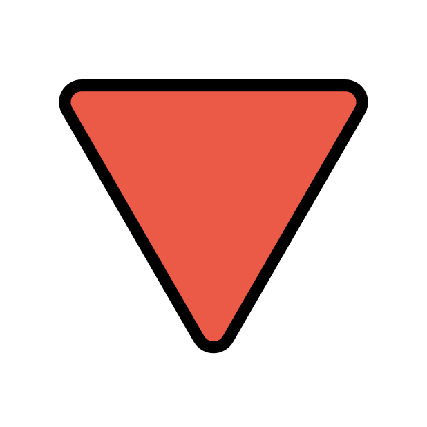 white triangle down emoji