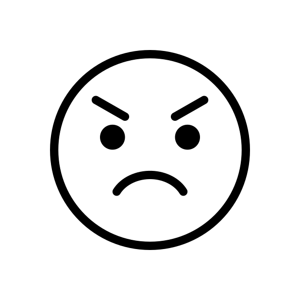 angry face emoji code