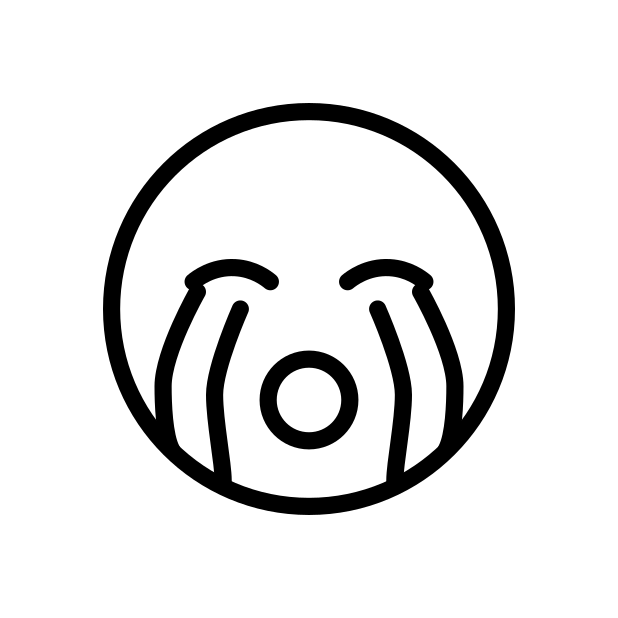 crying face symbol text