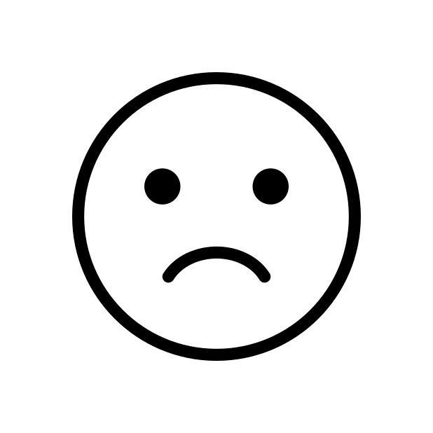frowning face