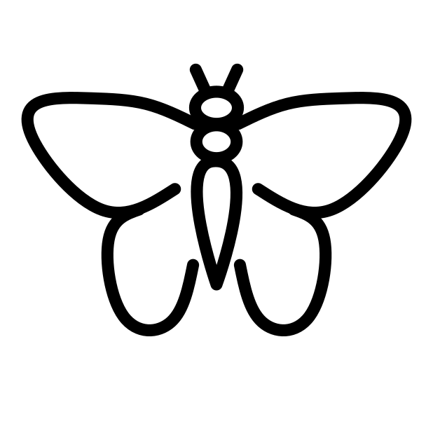 how to draw butterfly emoji