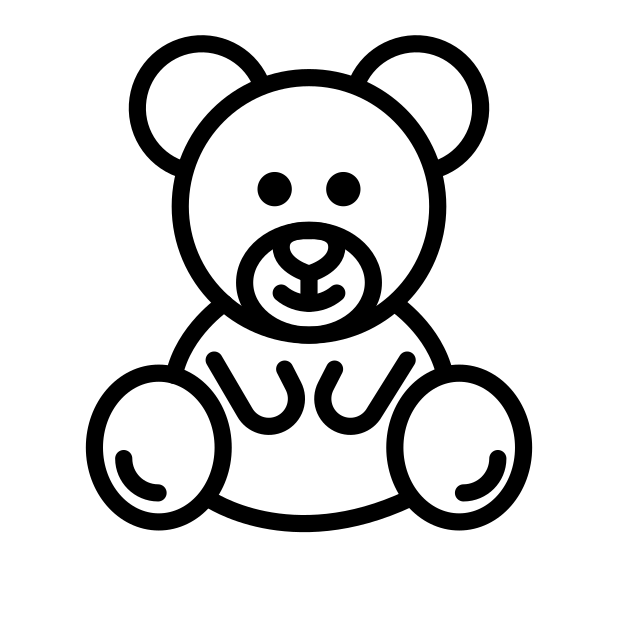 how to draw the teddy bear emoji