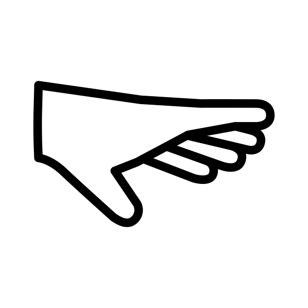 palm down hand gesture