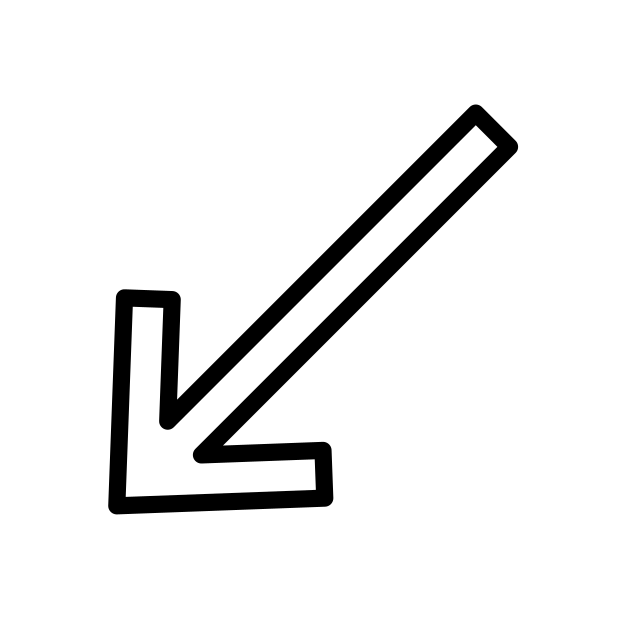 arrow pointing down left