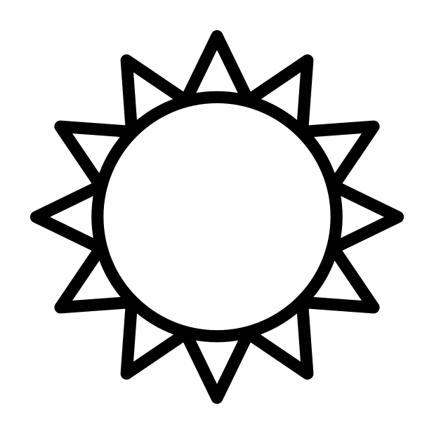 black sun icon copy paste