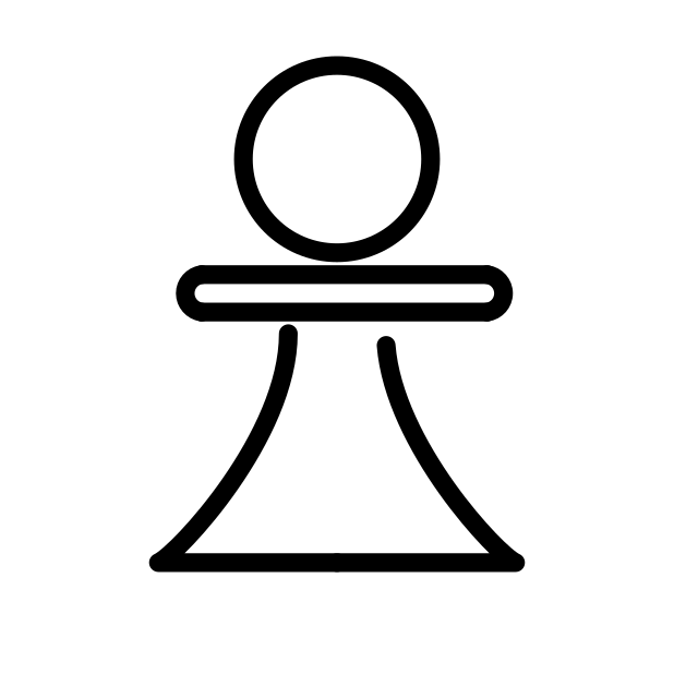 black pawn chess emoji