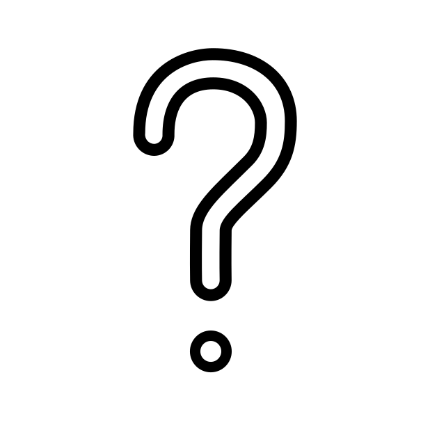 Black Question Mark Emoji